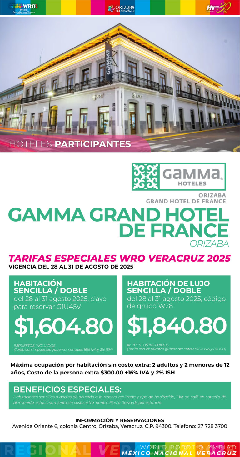 Sedes WRO México Etapa Nacional 2025 - WROMEXICO